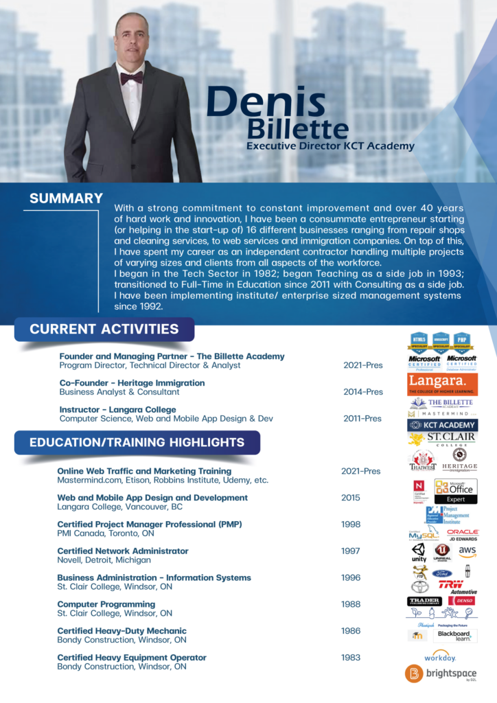 Denis Billette - KCT Academy Thailand